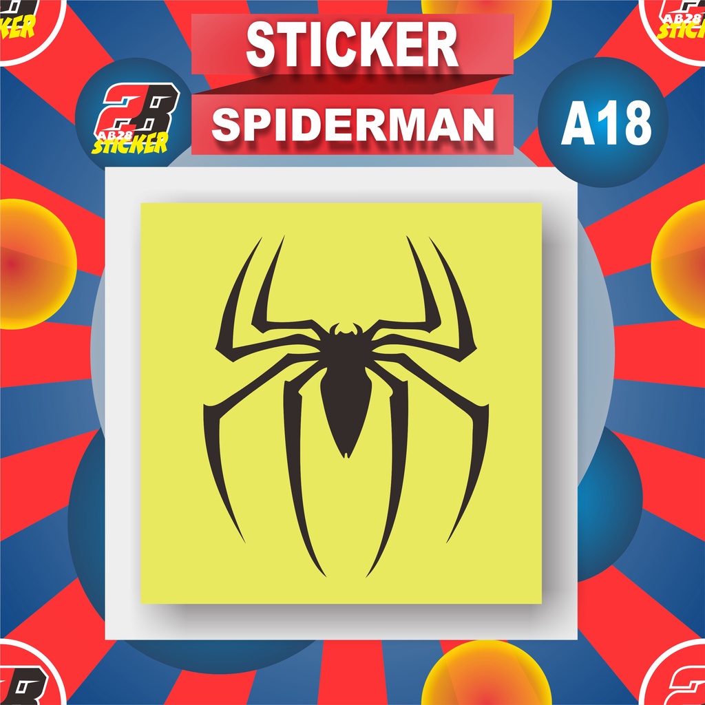 Jual STIKER CUTTING CUTING STICKER CUSTOM LOGO SPIDERMAN STICKER CARE ...