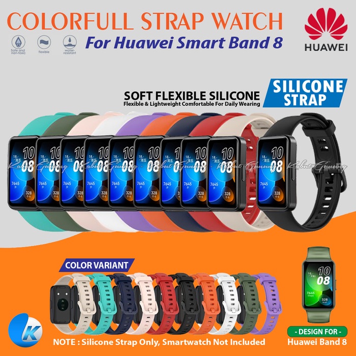 Jual Tali Pengganti Strap Silicone Tali Smartwatch Rubber for Huawei ...