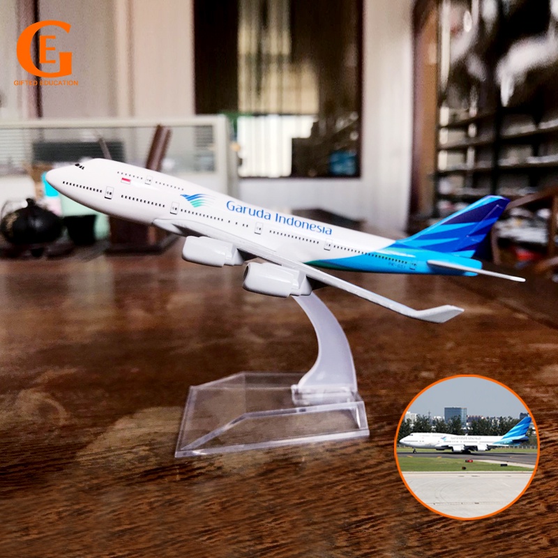 Jual BG68UL Garuda Indonesia B747 Miniatur Diecast Pesawat Terbang Boeing 747 Bahan Alloy Ukuran ...