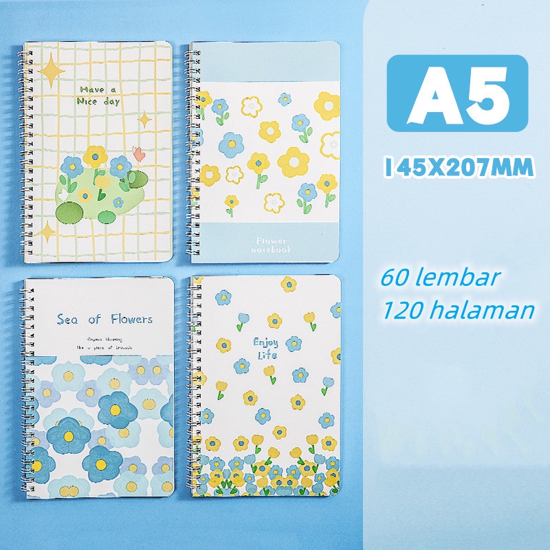 Jual COD(PART 1) Buku Tulis A5 /Notebook A5/Buku Tulis Sekolah isi 60 ...