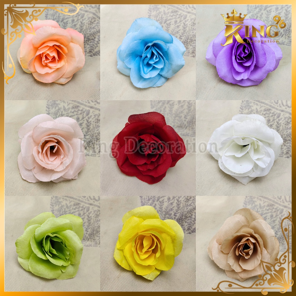 Jual [1 PCS] Kuntuman Mawar Rose Kelopak Bunga Mawar dan Tangkai Polos ...