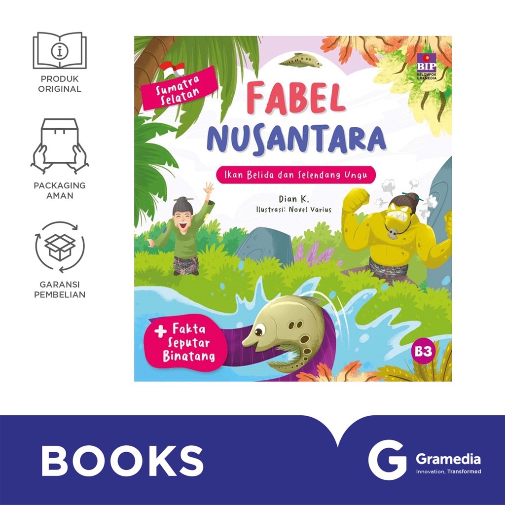 Jual Seri Fabel Nusantara Sumatera Selatan Ikan Belida Dan Selendang ...