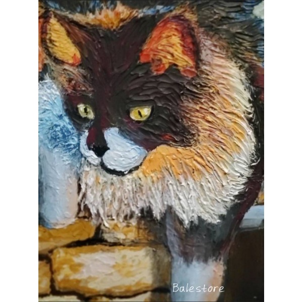 Jual KUCING LUKISAN KUCING ABSTRAK BISA CUSTOM | Shopee Indonesia