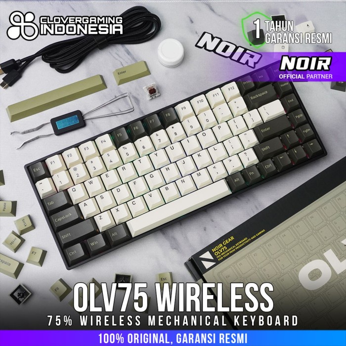 Jual NOIR OLV75 - 75% Wireless 3 Connection Mechanical Gaming Keyboard ...