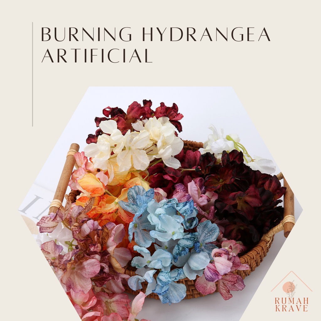 Jual RUMAH KRAVE - Burning Hydrangea Artificial Bunga Palsu Plastik ...
