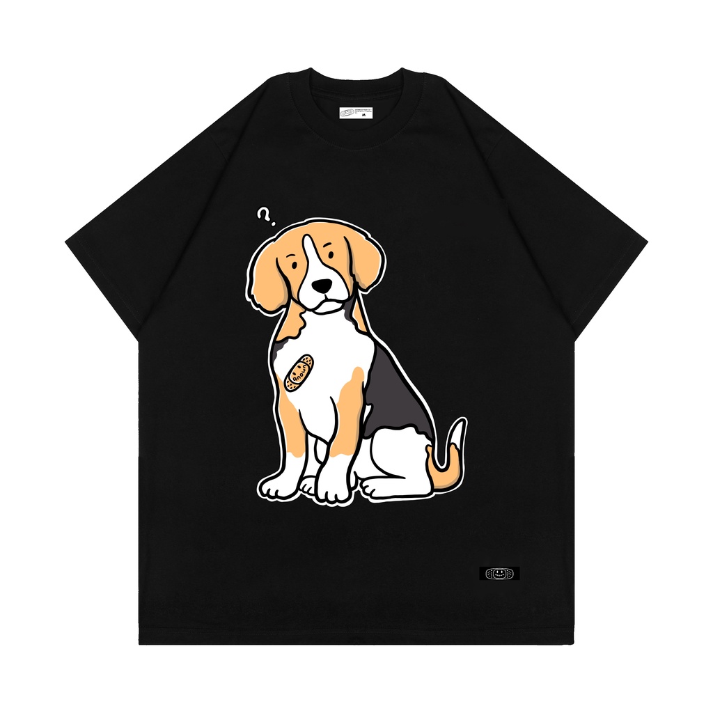 Jual CONFUSED BEAGLE T-SHIRT // BLACK | Shopee Indonesia