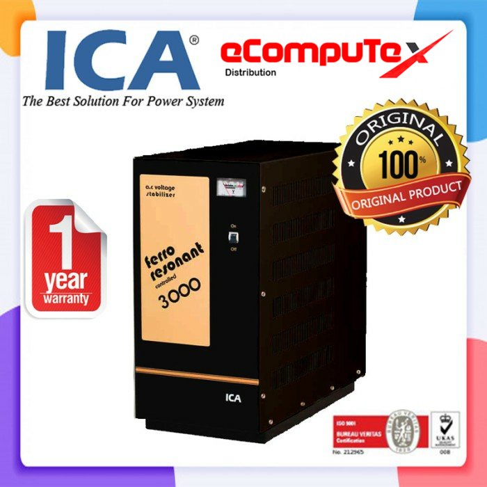 Jual STABILIZER ICA FR-3000 FR3000 / 3000VA FERRO RESONANT GARANSI ...