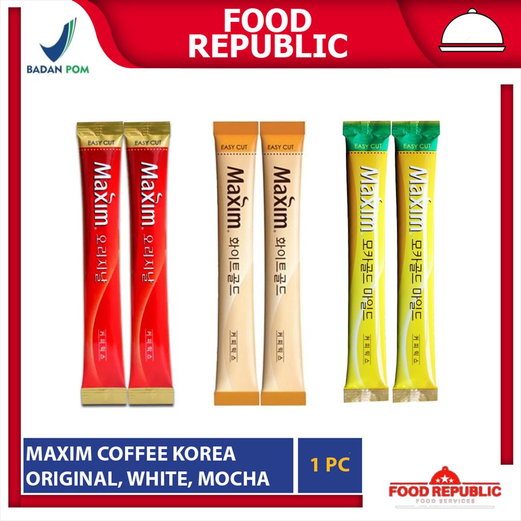 Jual MAXIM COFFEE 1 SACHET ORIGINAL WHITE MOCHA KOPI MIX KOREA FAV ...