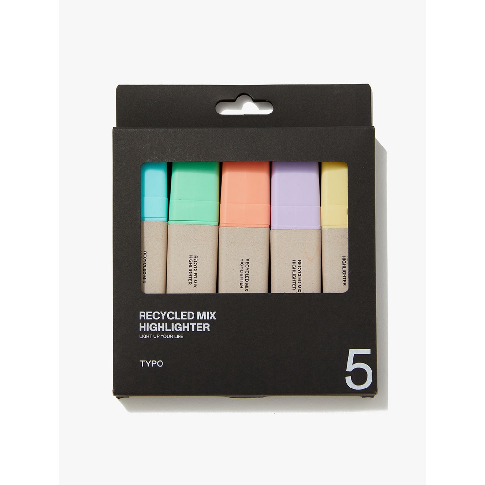 Jual Typo - Highlighter 5Pk Recycled Mix | Shopee Indonesia