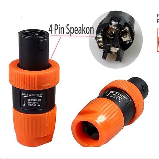 Jual Jack speakon jek spikon AUDIO Bagus tipe 343 | Shopee Indonesia