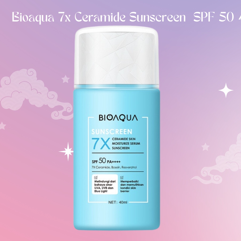 Jual Bioaqua 7x Ceramide Sunscreen SPF 50 40ml | Shopee Indonesia