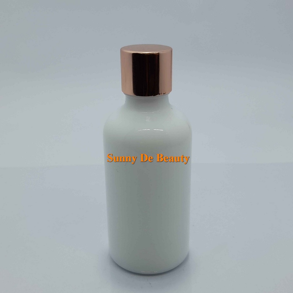 Jual Botol Kaca 50 ml Putih Eksklusif Br Tutup Drop Gold Alumunium ...