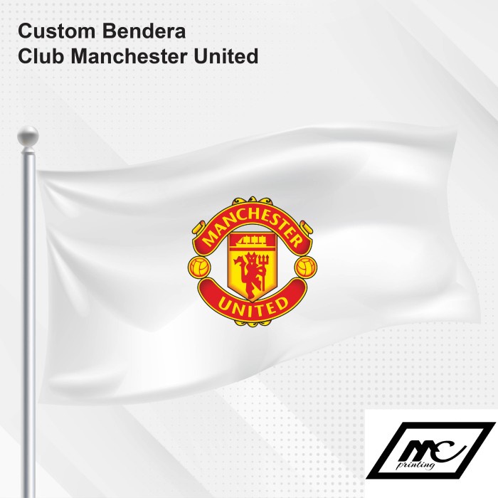 Jual BENDERA MANCHESTER UNITED BENDERA CLUB BOLA BENDERA CUSTOM - WARNA ...