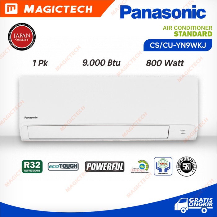 Jual AC PANASONIC 1 PK CS/CU-YN9WKJ / 9WKJ STANDARD - R32 | Shopee Indonesia