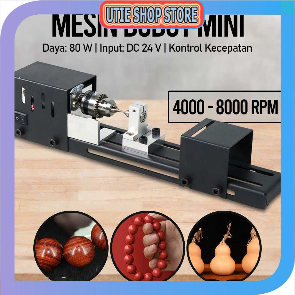 Jual UTIE STORE - OSSIEAO Mesin Bubut Mini Lathe Wood Metalworking DIY ...