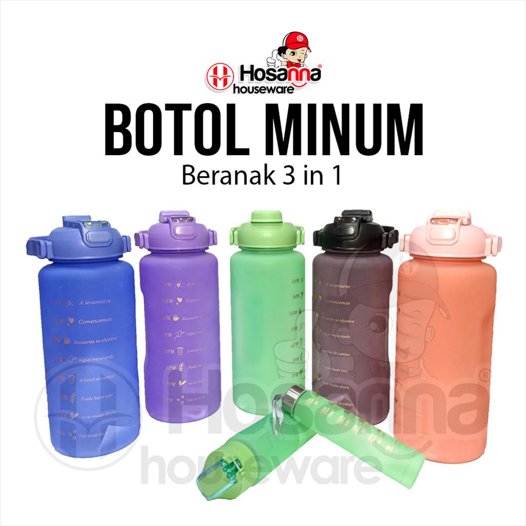 Jual Botol Minum 3in1 Motivasi / Botol Beranak 1 Set | Shopee Indonesia