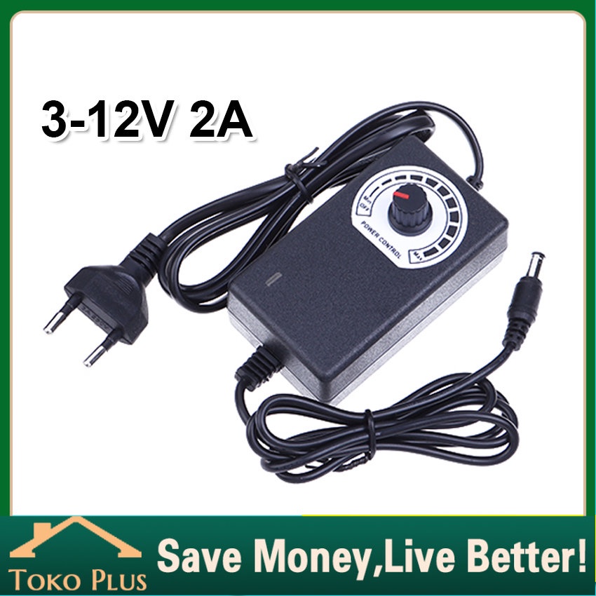 Jual Adaptor Dimmer Switching Power Supply Adjustable AC DC 3V-12V 2A / Adjustable Adaptor 3V ...