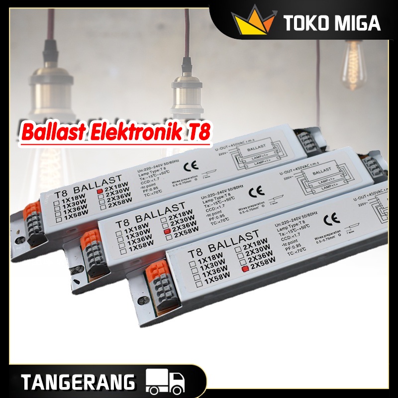 Jual Travo Ballast Electronic T8 Adaptor Ballast Lampu Neon 18/30/58W ...