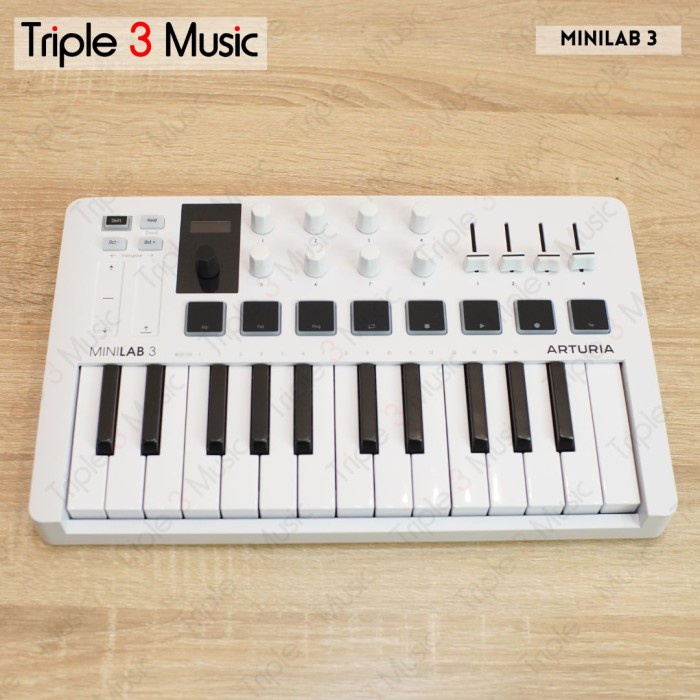 Jual Arturia MiniLab 3 Midi Controller 25 key - white | Shopee Indonesia