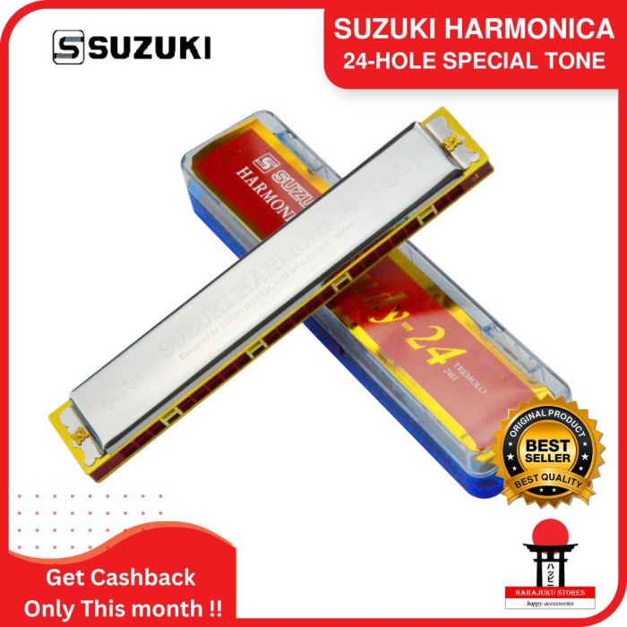 Jual Harmonika Suzuki Study-24 Harmonica Tremolo 24 Holes | Shopee Indonesia