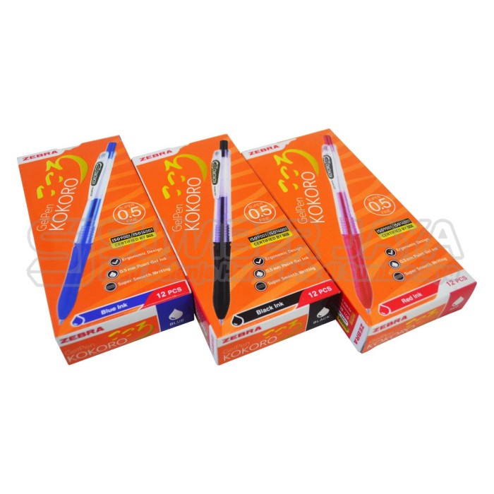 Jual Bolpen Pulpen Ballpoint Pena Zebra Kokoro Sweet Semi Gel 0.5 mm ...