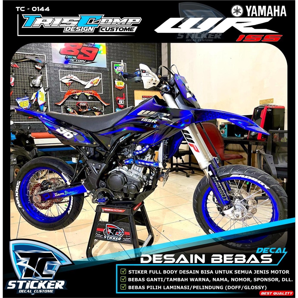 Jual Decal Kit WR 155r FullBody Bahan Hologram Pelangi Desain (Bebas ...