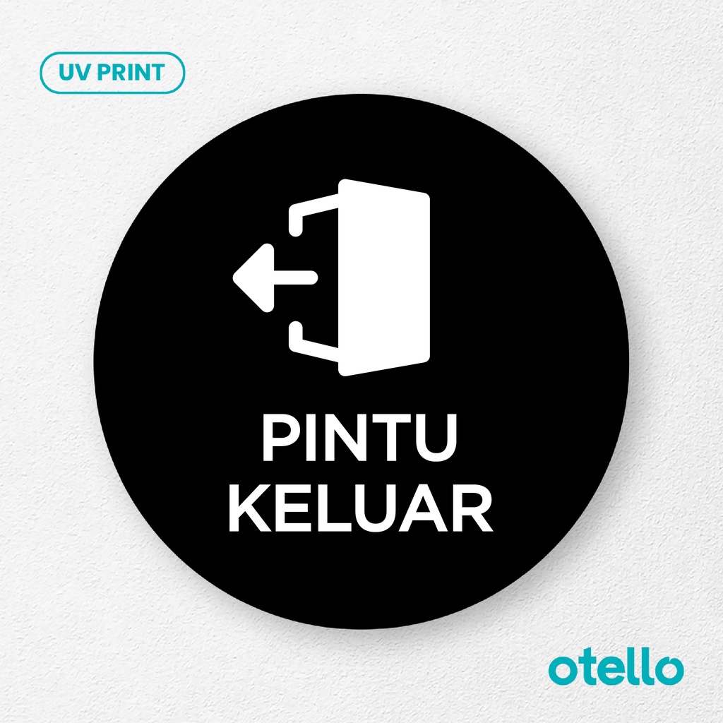 Jual Pintu Keluar Signage Board Akrilik Tempel Dinding Papan Acrylic ...