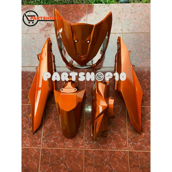 Jual COVER BODY FULL HALUS HONDA BEAT FI 2013-2014 STATER KASAR ORANGE ...