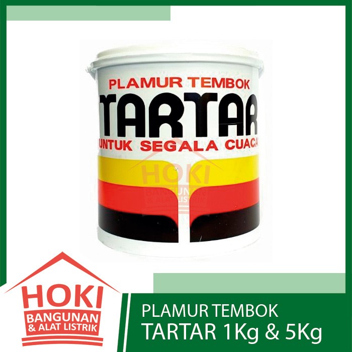 Jual PLAMIR TEMBOK TARTAR 1Kg & 5Kg - Plamur Dinding Dempul Penutup ...