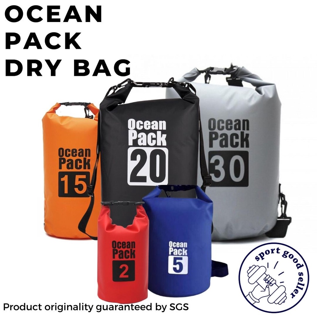 Jual Dry Bag Waterproof OCEAN PACK Tas Ransel Anti Air 2L 5L 10L 15L 20L 25L | Shopee Indonesia