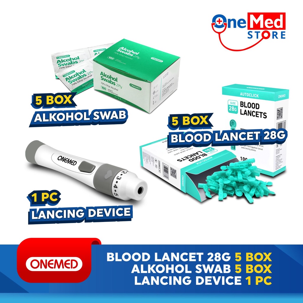 Jual Paket Alat Autoclick Lancets, Blood Lancets dan Alkohol Swab ...