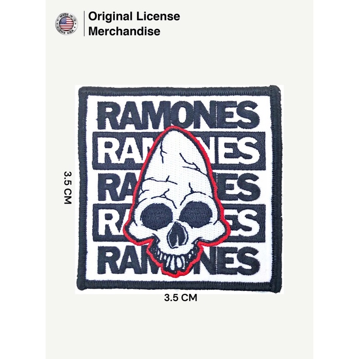 Jual Patch Badge Emblem Bordir Timbul Logo Asli Band RAMONES Ori ...