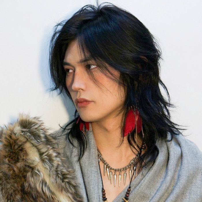 Jual Samurai kepala wig laki-laki tampan temperamen trim wajah belanak ...