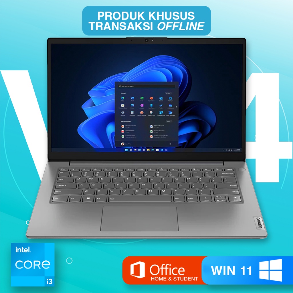 Jual Lenovo V14 Gen 3 IAP 14" FHD Core i3-1215U 8GB 256GB SSD WIN11+OHS | Shopee Indonesia