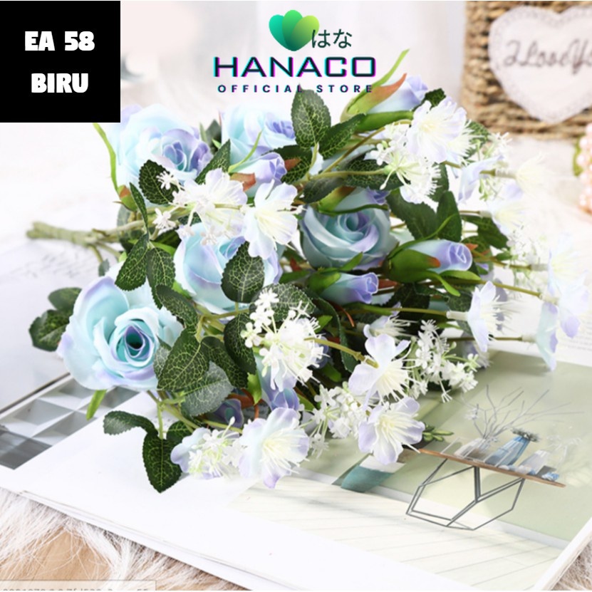 Jual HANACO - Bouquet bunga EA58 SHOPIA Artifisial Tanaman Dekorasi ...