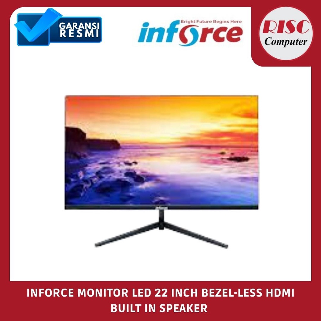 Jual INFORCE Monitor PC LED 22 inch Bezel-Less HDMI Built in Speaker ...