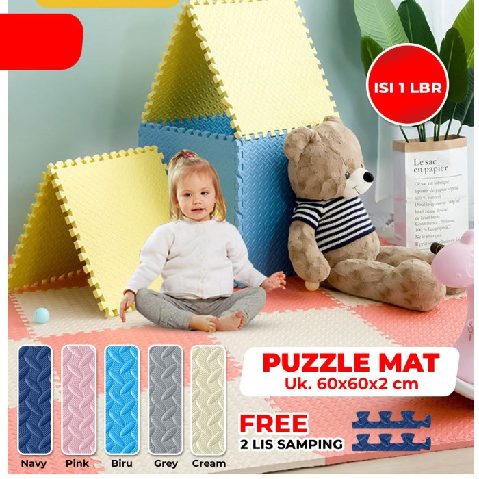Jual Evamat Karpet Puzzle Alas Lantai Yoga Evafoam Waterproof 4 60x60 ...