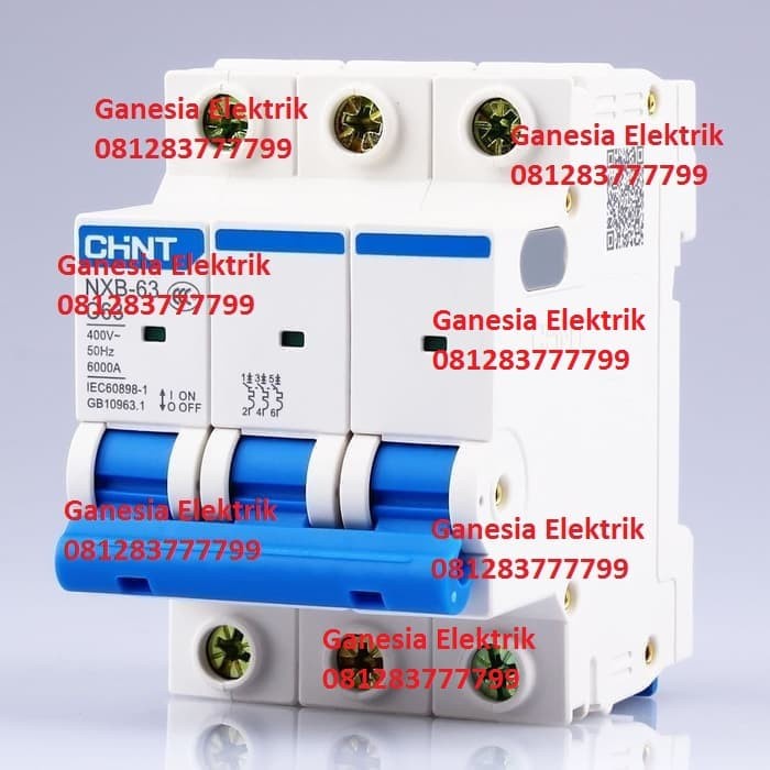 Jual EYC MCB Chint eB 3P / 3phase / 3 phase 4,5kA (6A 10A 16A 20A 25A 32A 40A) | Shopee Indonesia