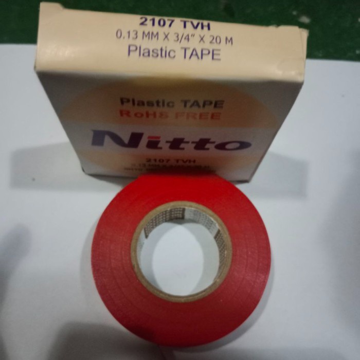 Jual Nitto Tape Isolasi Listrik Kabel Merah Hitam Biru Kuning Hijau Abu ...