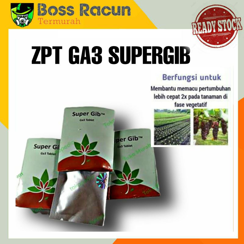 Jual SUPERGIB GA3 Tablet- ZPT Super Gib GA3 Giberelin Gibberillic acid ...
