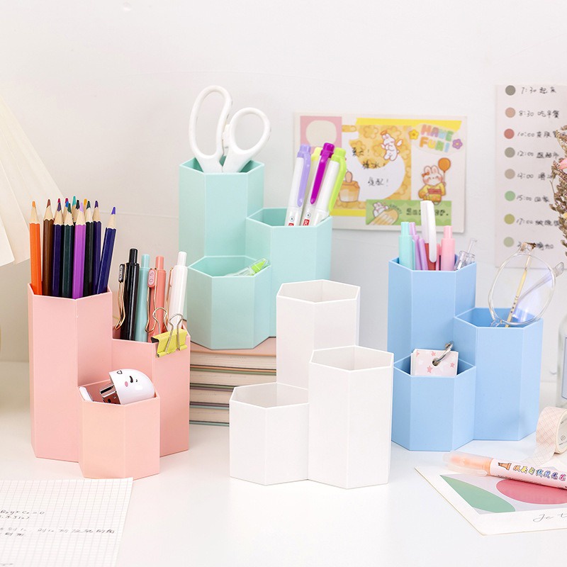 Jual 4pcs STKK 50106 Kotak Pensil Organizer 3 Layer Tempat Pensil 3 ...