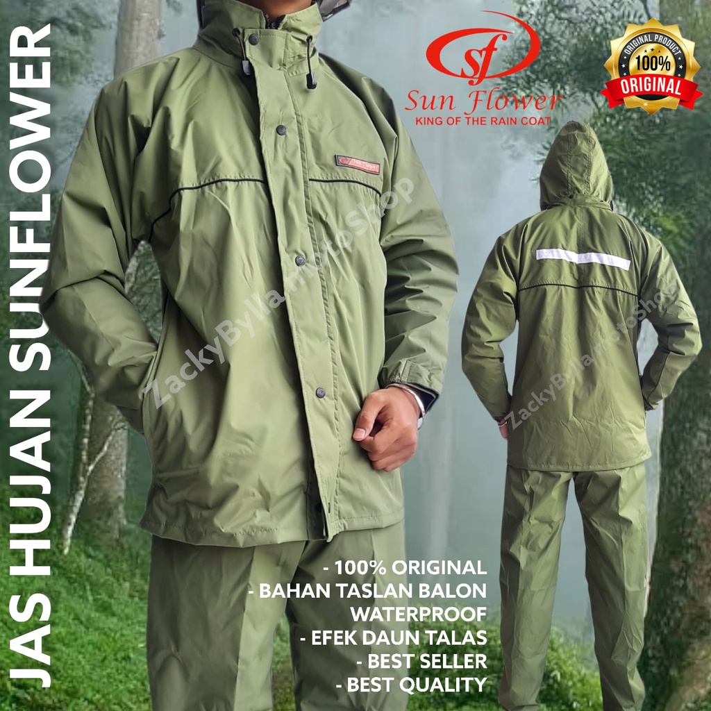 Jual Jas Hujan Sunflower Original Size S, M, L, XL, XXL, XXXL, XXXXL ...