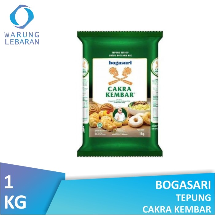Jual Tepung Bogasari Cakra Kembar 1kg | Shopee Indonesia
