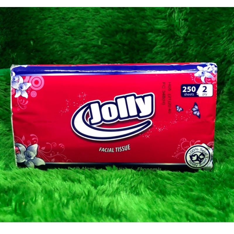 Jual JOLLY Facial Tissue | 250 sheets | 2 Ply | Ekonomis, Putih Alami ...