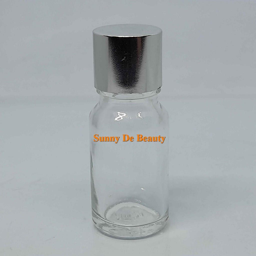 Jual Botol Kaca 10 ml Clear Original Br Tutup Drop Silver Alumunium ...