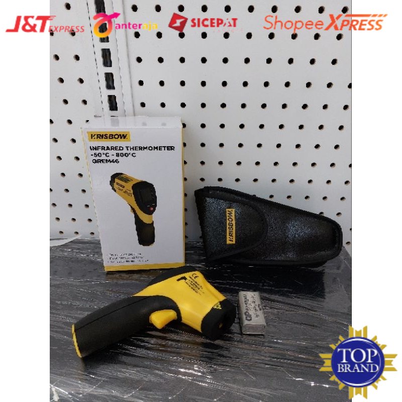 Jual krisbow thermometer gun thermo gun infra red dual laser 800'C ...