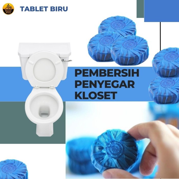 Jual Tablet Biru Pembersih Penyegar Kloset Toilet WC Sibiru Anti ...