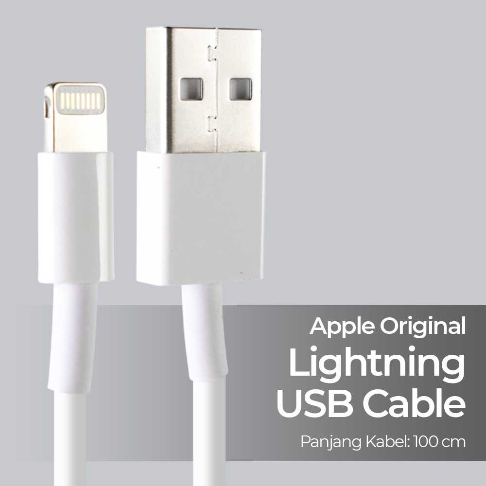 Jual Apple Original Lightning USB Cable | Shopee Indonesia