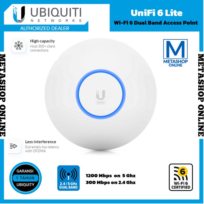 Jual UBIQUITI U6-Lite Unifi Dual Band Wireless Access Point WiFi 6 ...
