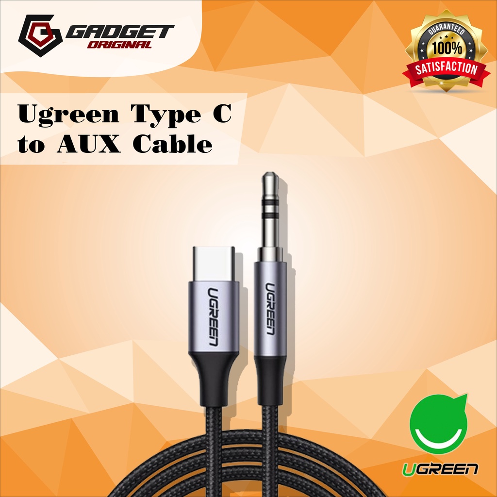 Jual UGREEN Kabel AUX Audio Type C To Jack 3.5mm Audio Stereo 30633 ...